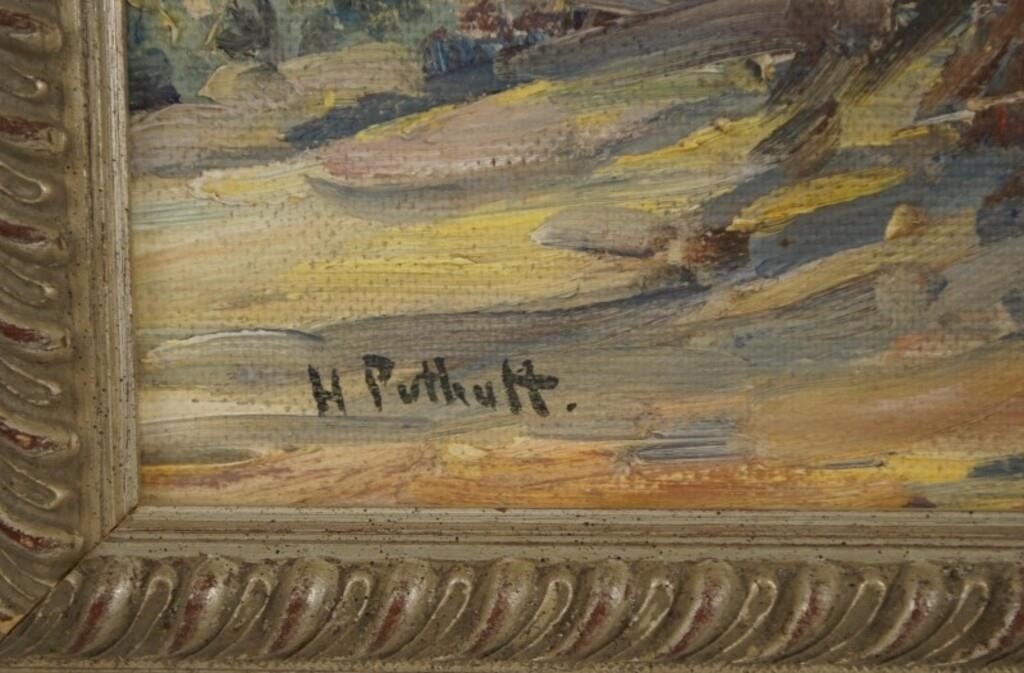 Hanson Puthuff | Hanson Puthoff (1875–1972) oil on board landscape ...