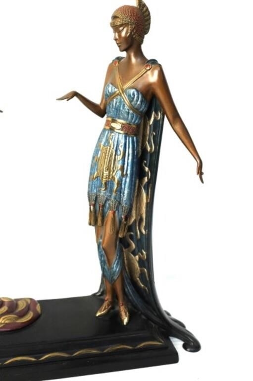 Erté | Erte' bronze statue - Art Nouveau standing ladies | MutualArt