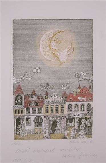 Gabriella Molnár | Moon | MutualArt