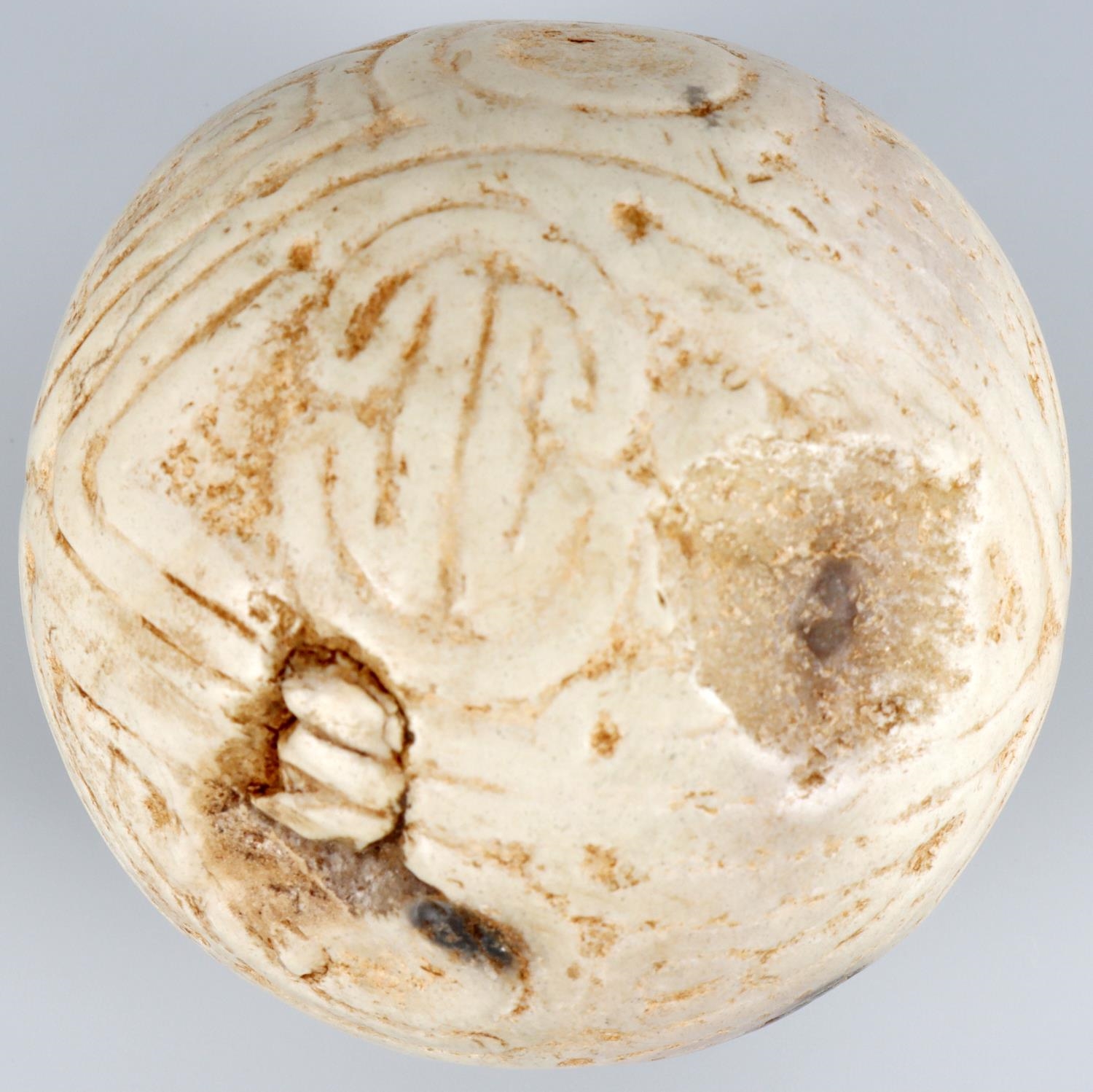 Larry Roberts | TAINO PRECOLUMBIAN CEREMONIAL BALL BIRD PATTERN | MutualArt