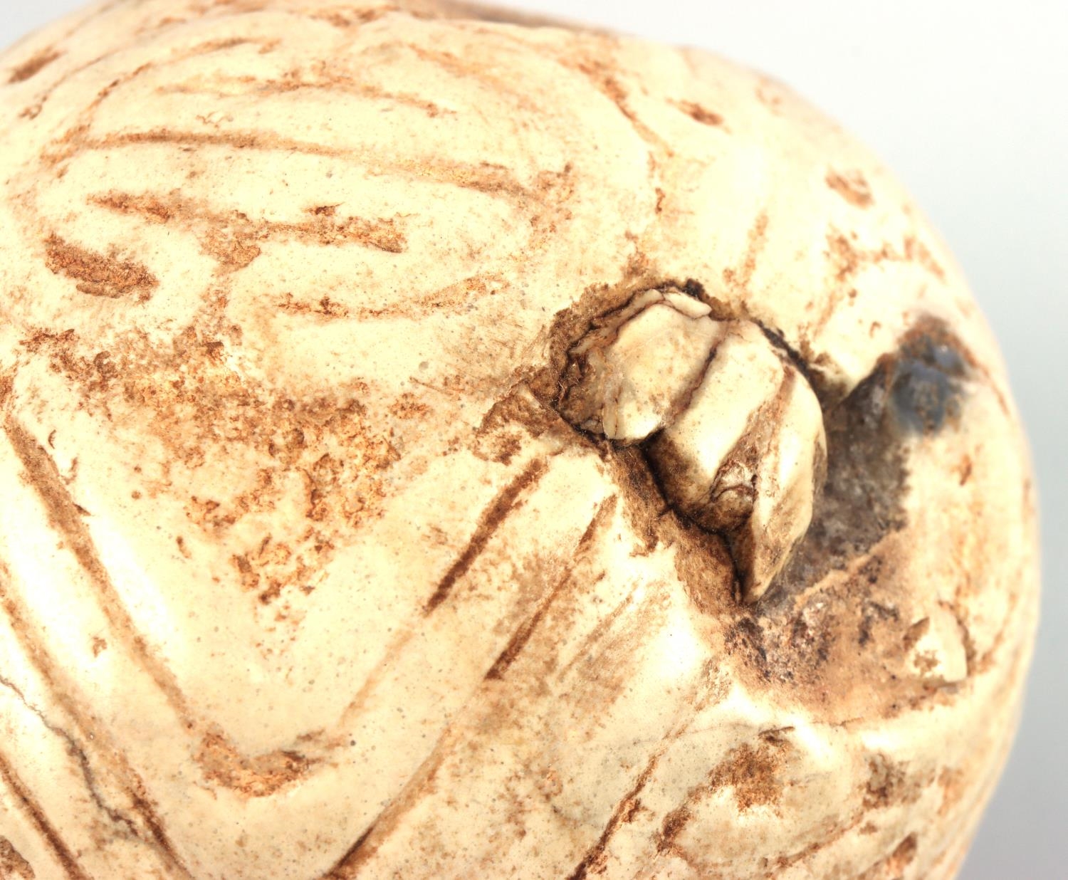 Larry Roberts | TAINO PRECOLUMBIAN CEREMONIAL BALL BIRD PATTERN | MutualArt