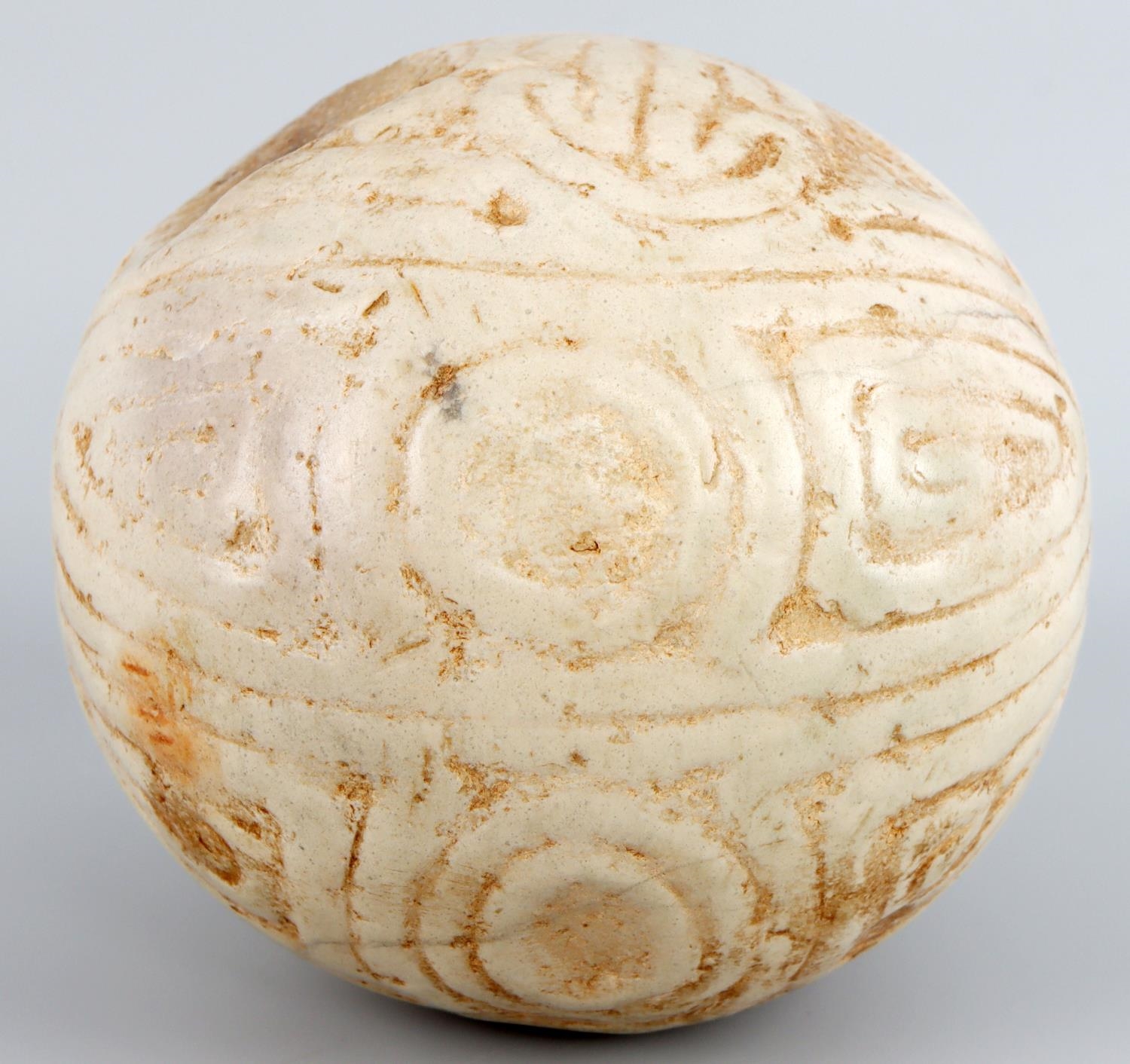 Larry Roberts | TAINO PRECOLUMBIAN CEREMONIAL BALL BIRD PATTERN | MutualArt