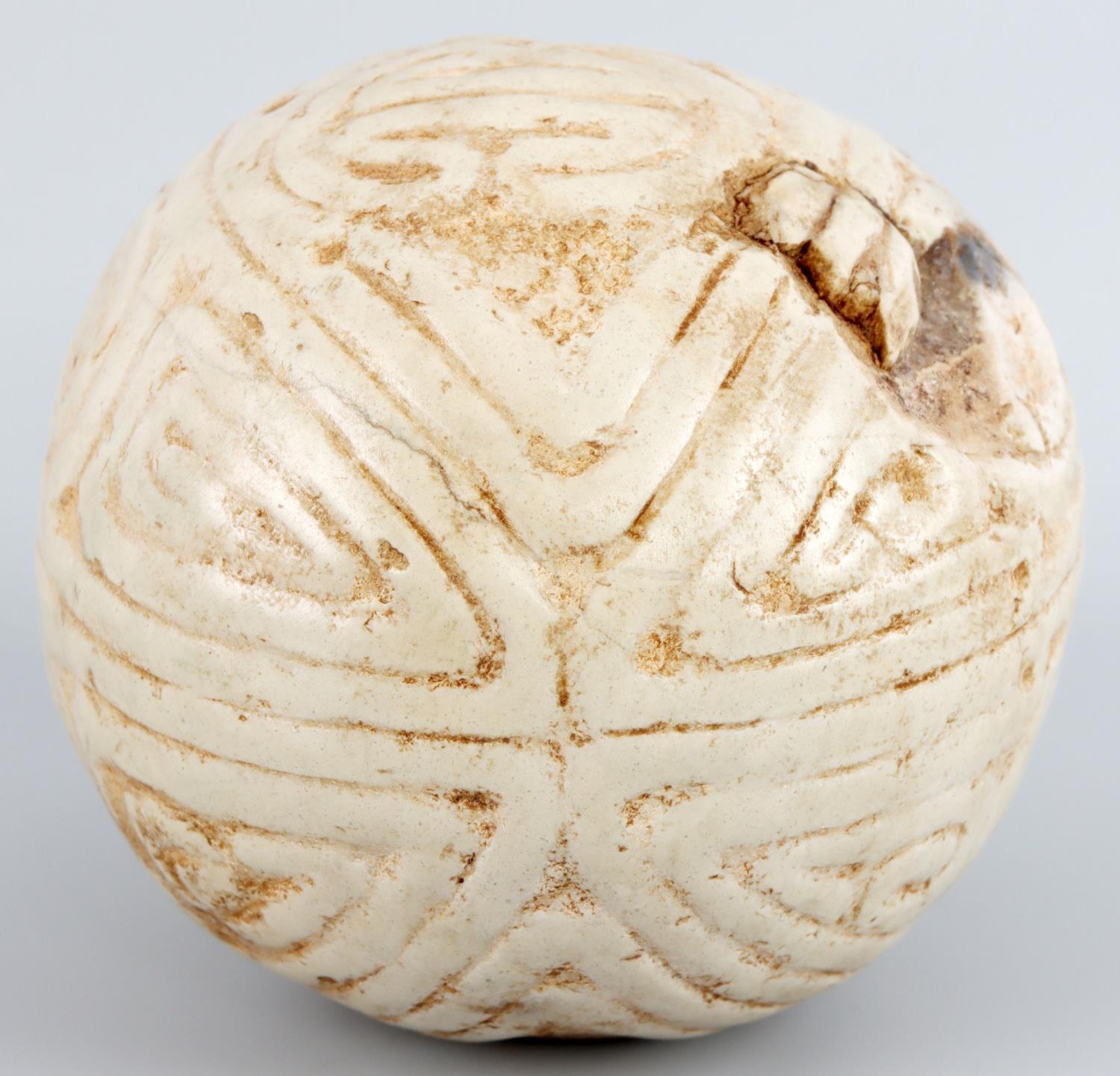 Larry Roberts | TAINO PRECOLUMBIAN CEREMONIAL BALL BIRD PATTERN | MutualArt