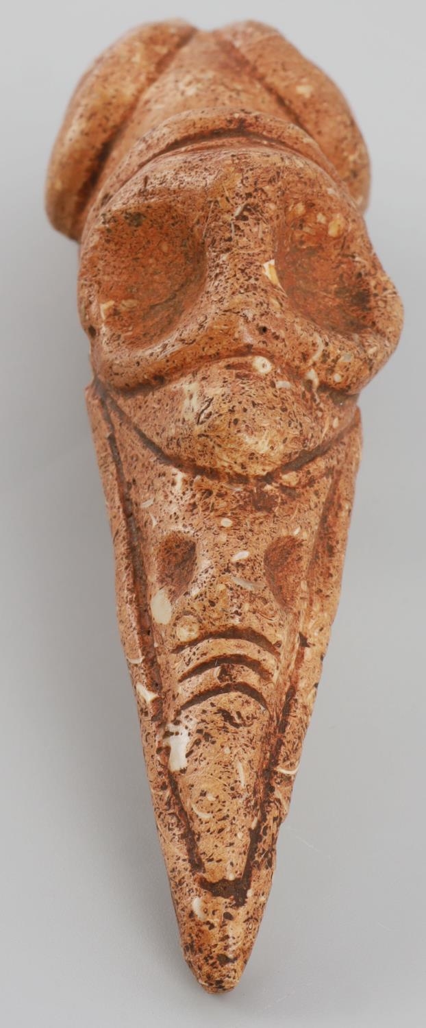 Larry Roberts | TAINO PRECOLUMBIAN BIRD PENDANT TRIPLE FACE | MutualArt