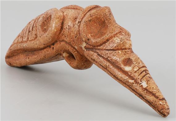 Larry Roberts | TAINO PRECOLUMBIAN BIRD PENDANT TRIPLE FACE | MutualArt