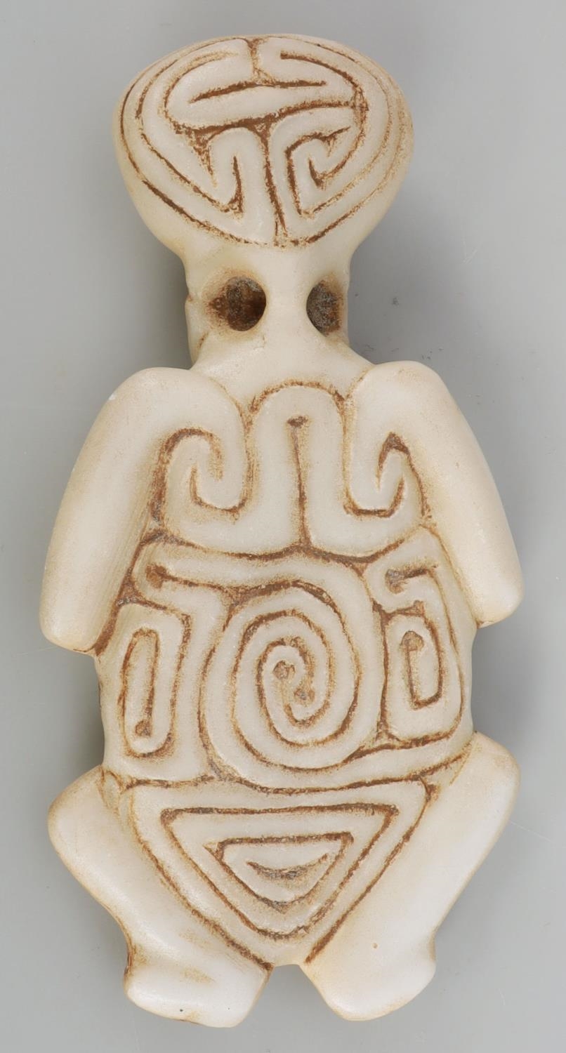 Larry Roberts | TAINO PRECOLUMBIAN FEMALE BIRD GODDESS | MutualArt