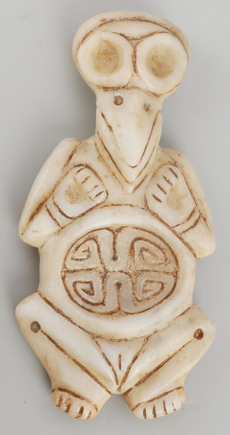 Larry Roberts | TAINO PRECOLUMBIAN FEMALE BIRD GODDESS | MutualArt