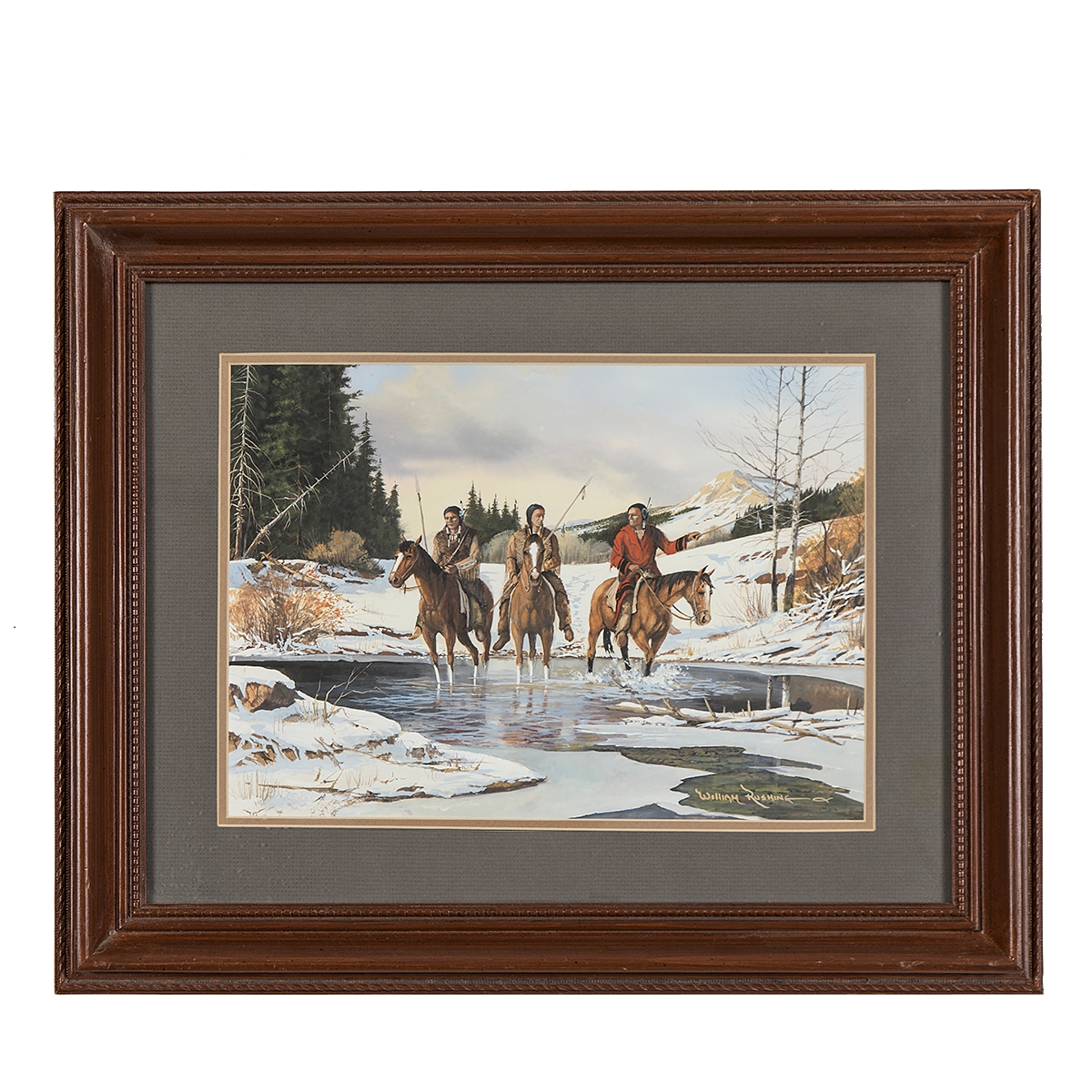 William Rushing | Three Native Americans | MutualArt