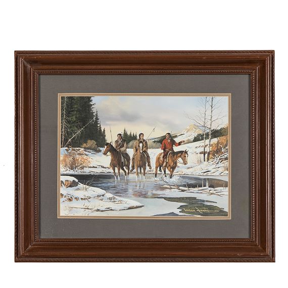 William Rushing | Three Native Americans | MutualArt