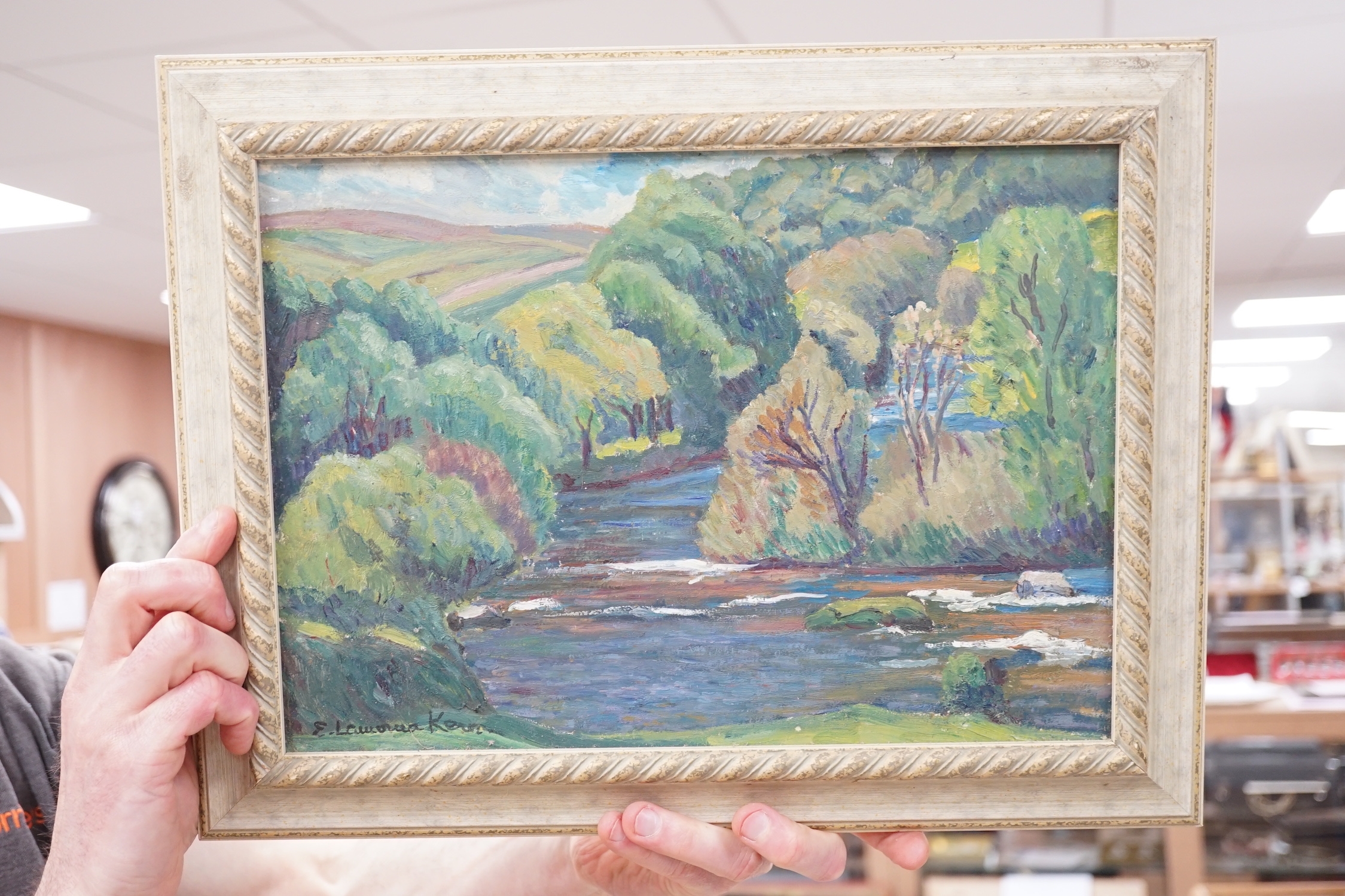 Elizabeth Lamorna Kerr | Wooded river landscape | MutualArt