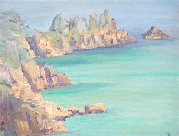 Elizabeth Lamorna Kerr | Coastal rocks | MutualArt