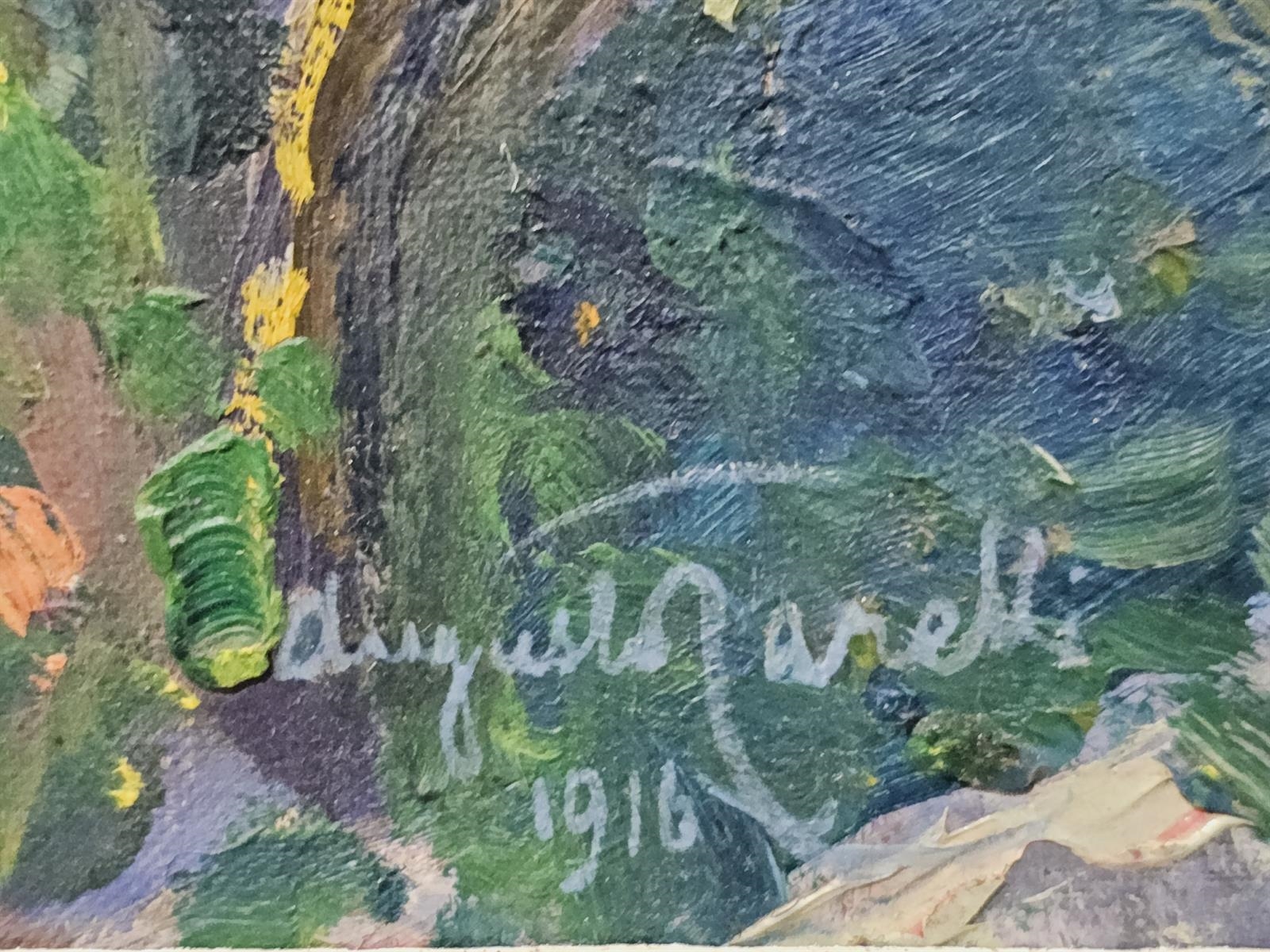 Augusto Corelli | Scorcio di giardino 1916 (1916) | MutualArt