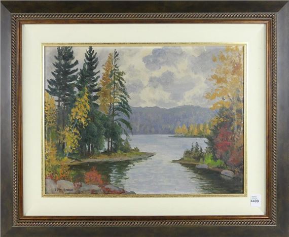 Tom Stone | Untitled: River Scene in Autumn | MutualArt