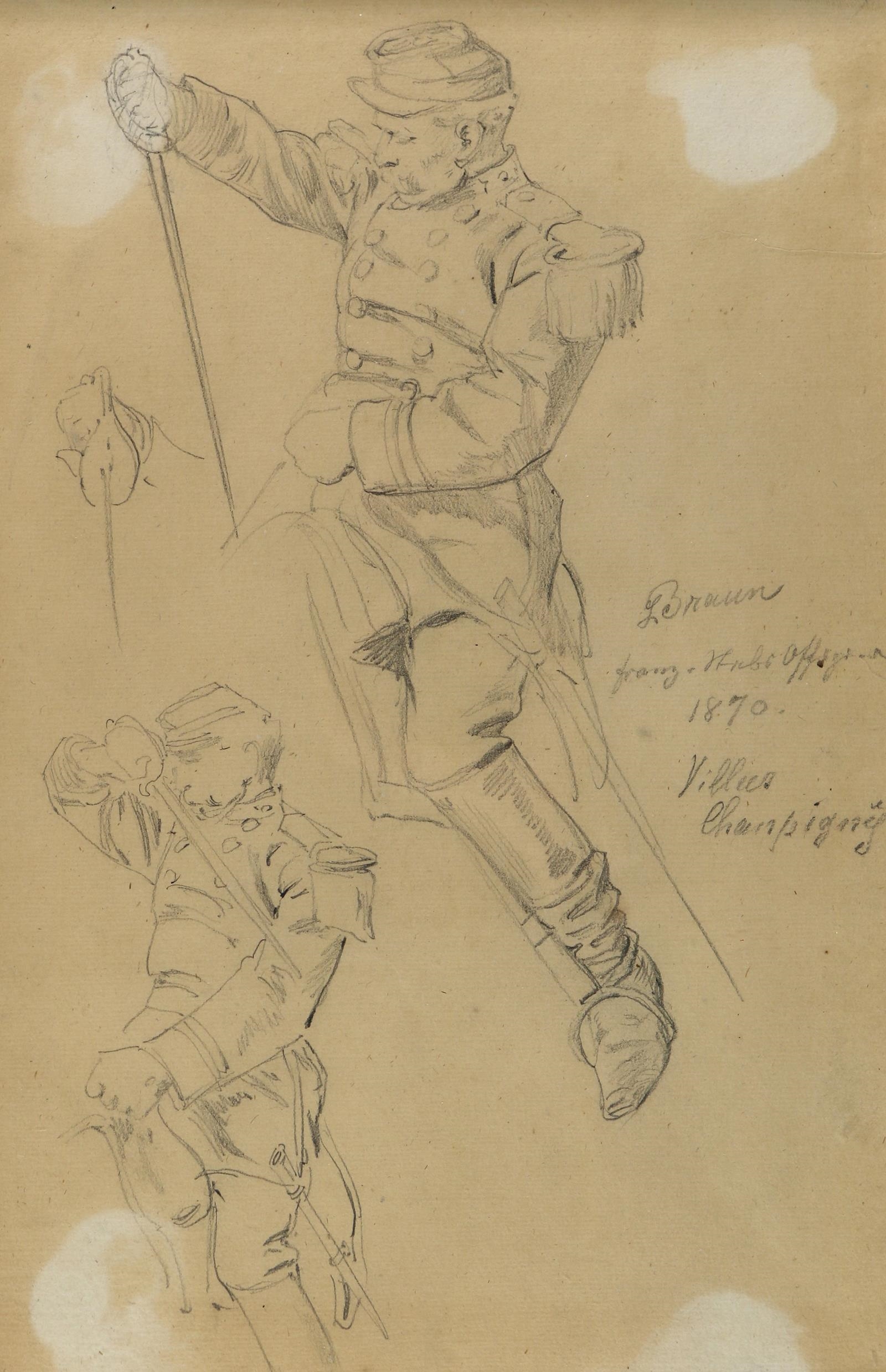 Louis Braun | Soldat im Sattel (1870) | MutualArt