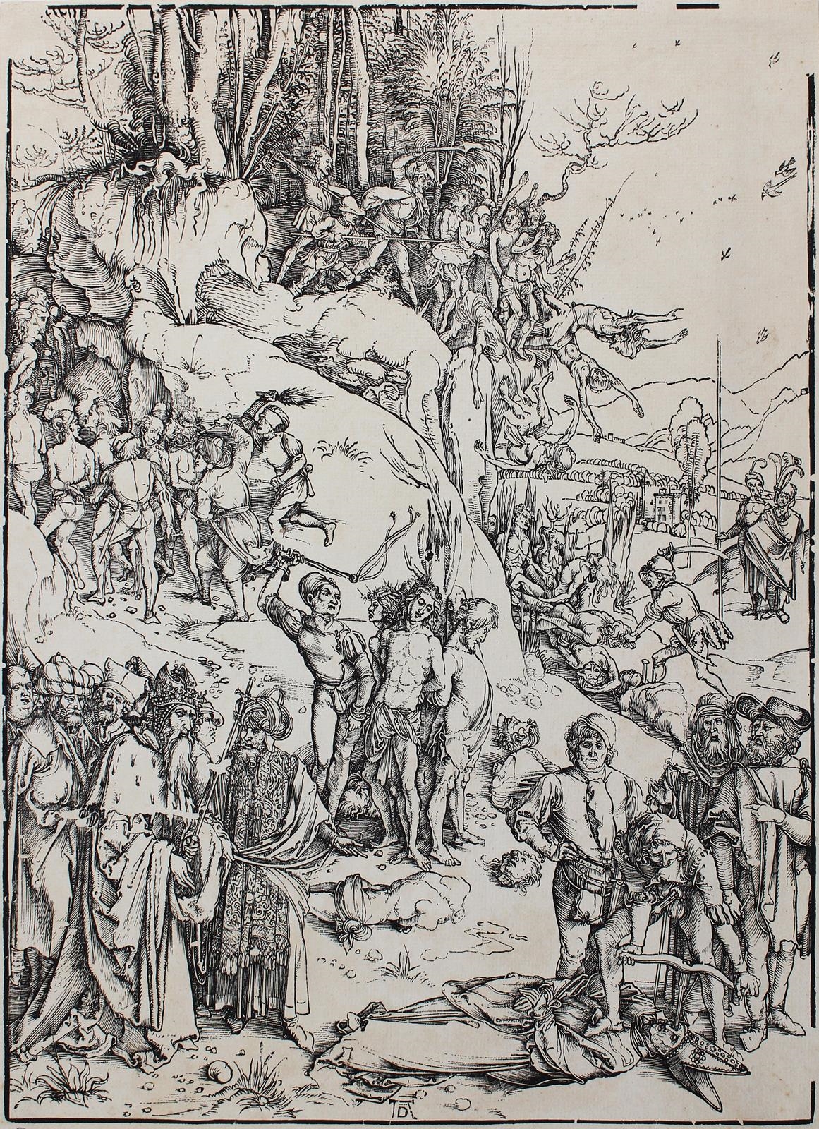 Albrecht Dürer | Die Marter der Zehntausend von Nikomedien (1496 ...