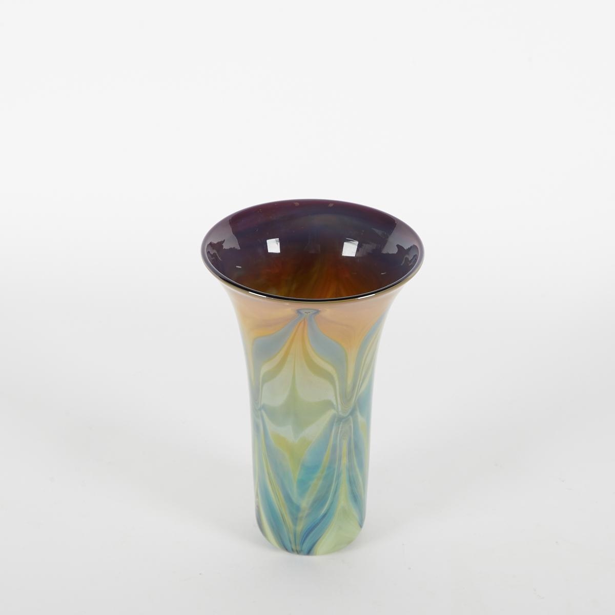 David Camner | A David Camner Hand Blown Signed Vase (1974) | MutualArt