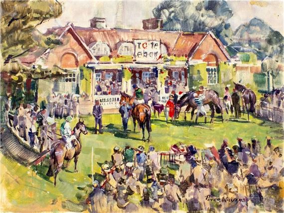 Peter Williams | Paddock Scene | MutualArt