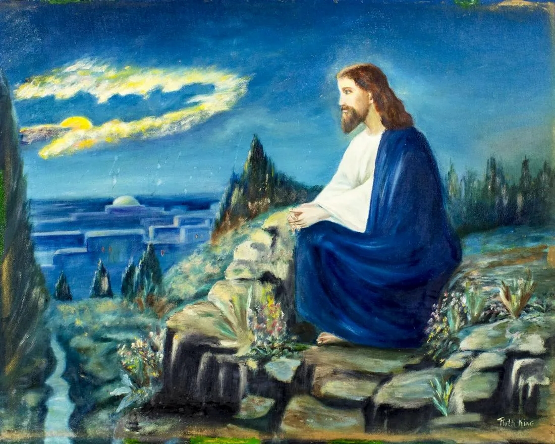 Ruth King | Jesus Christ Over Jerusalem (1955) | MutualArt