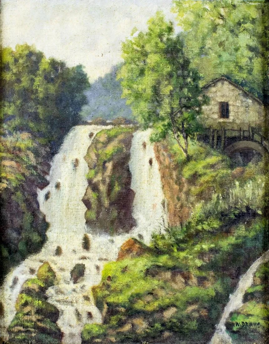 William Alexander Drake | Waterfall Landscape | MutualArt