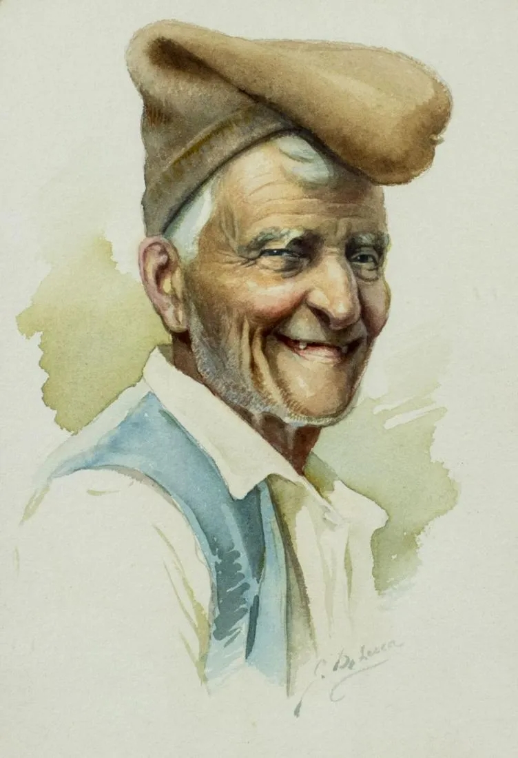 G Deluca | Portrait of Old Man | MutualArt