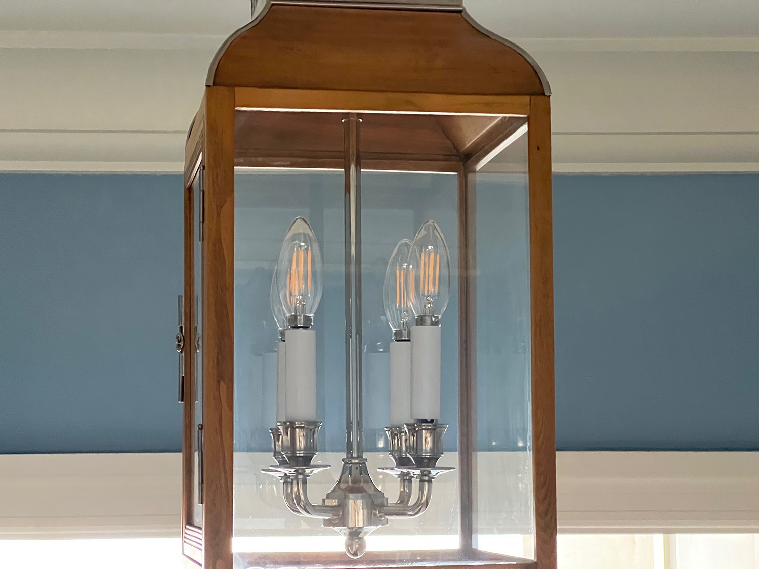 Charles Edwards | CHARLES EDWARDS WOOD & NICKEL FRENCH LANTERN | MutualArt