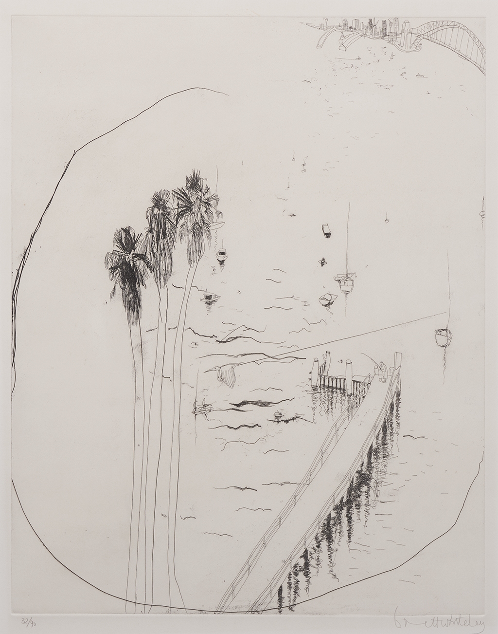 Brett Whiteley | Lavender Bay Wharf (1978) | MutualArt