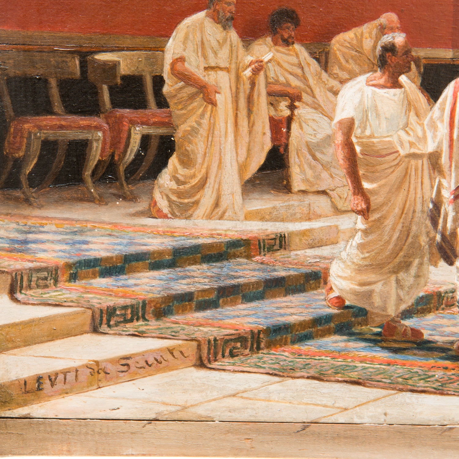 Pre-Raphaelite School | Classical scene with Roman honorable and ...