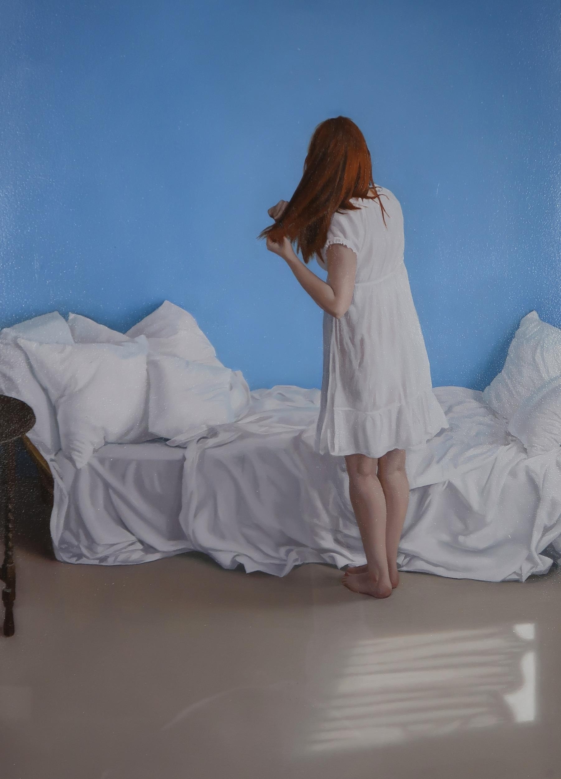 Owen Claxton | GIRL COMBING HAIR | MutualArt
