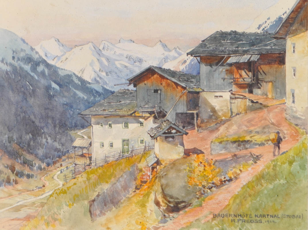 Rudolf Preuss | Masi Kartnal nella Valle Stubaital (1924) | MutualArt