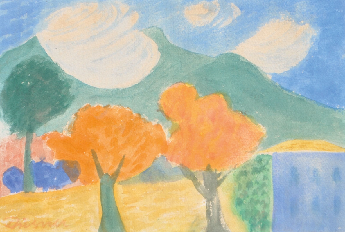 Gerhild Diesner | Casa azzurra in Toscana (1975) | MutualArt