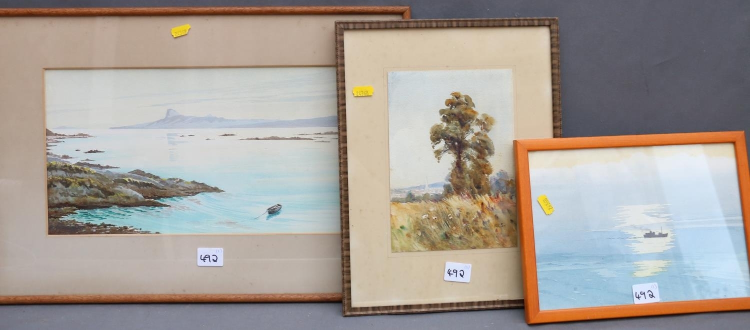 R. Stewart | three watercolours | MutualArt