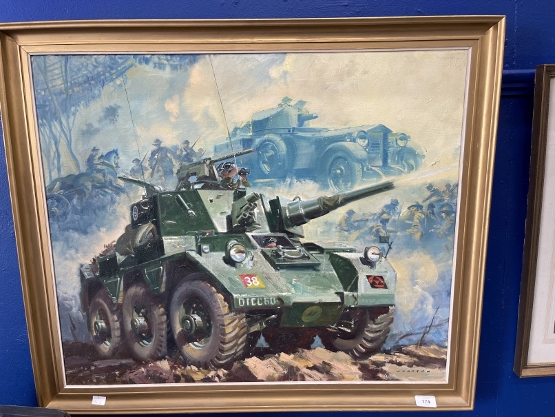 Frank Wootton | Saladin armoured car commissioned by Major Dennis ...