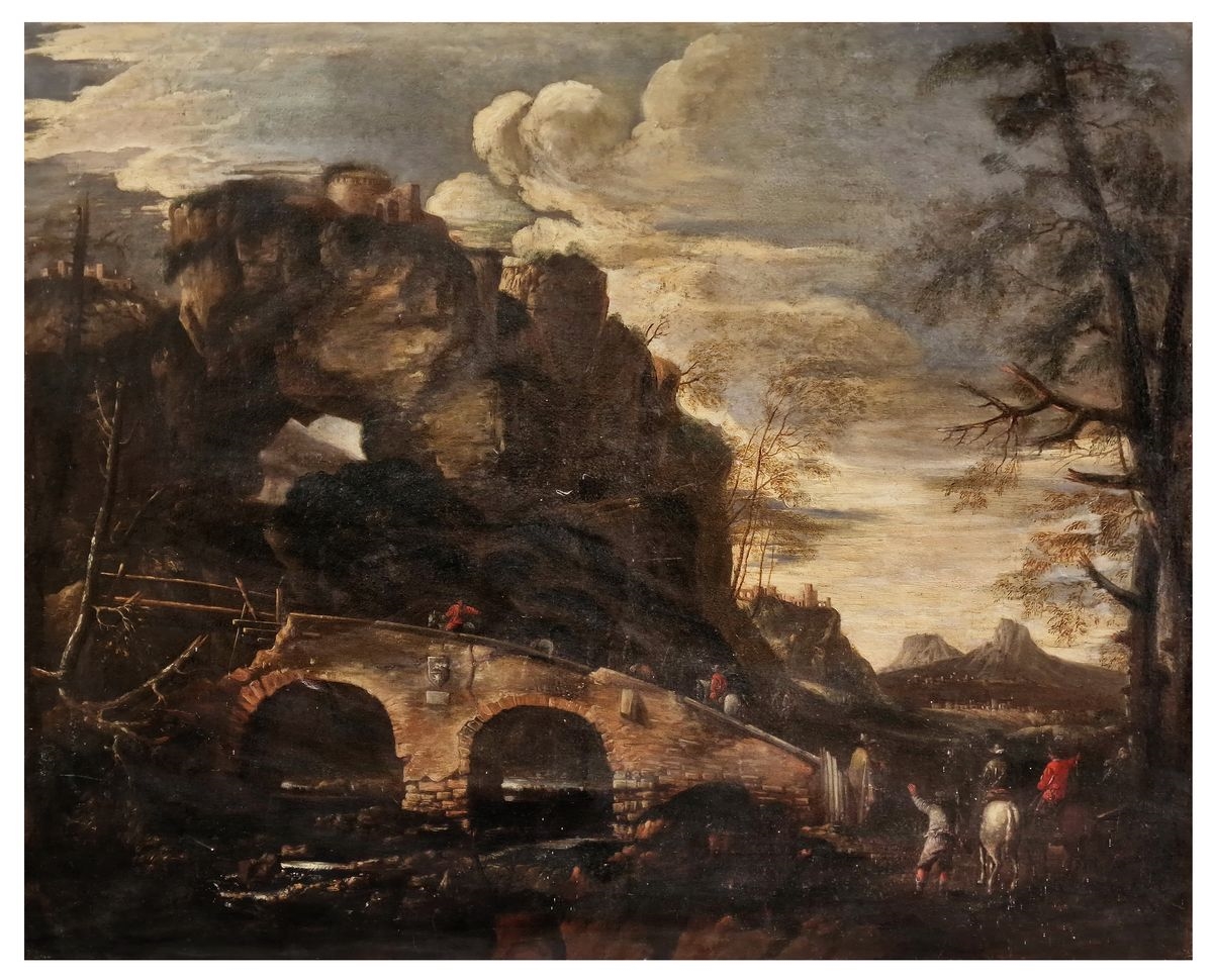 Salvator Rosa | Le pont en ruine | MutualArt
