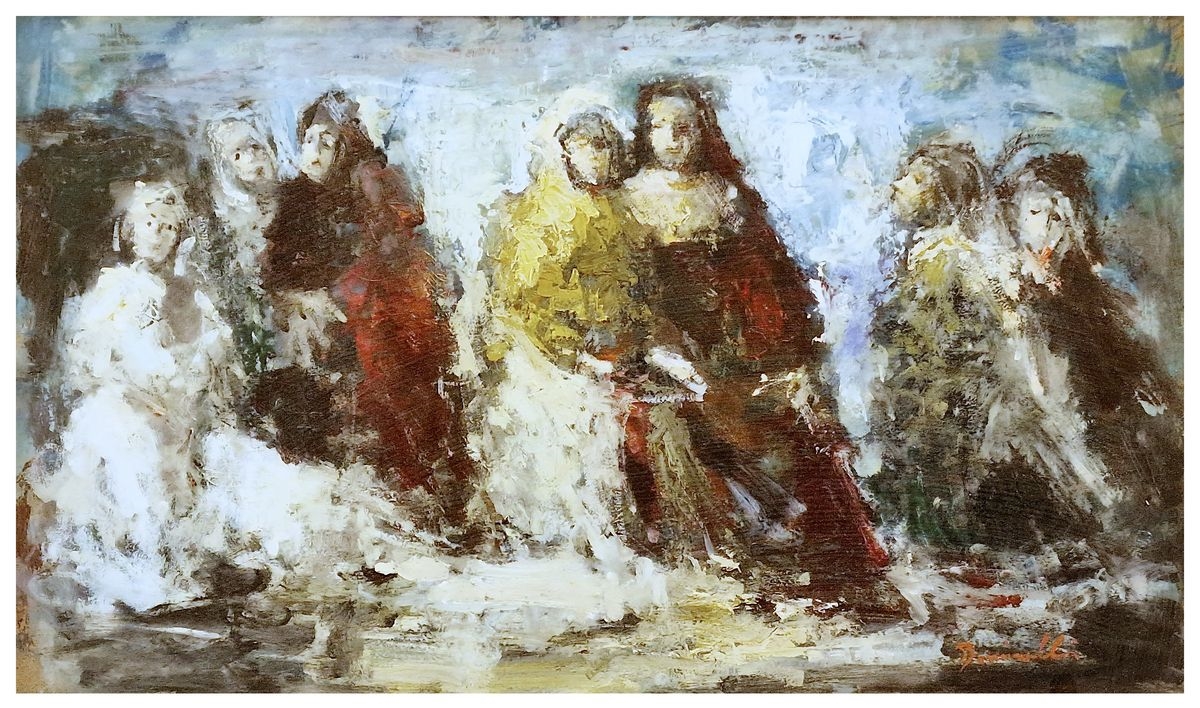 Giusi Boncinelli | Composition aux personnages | MutualArt