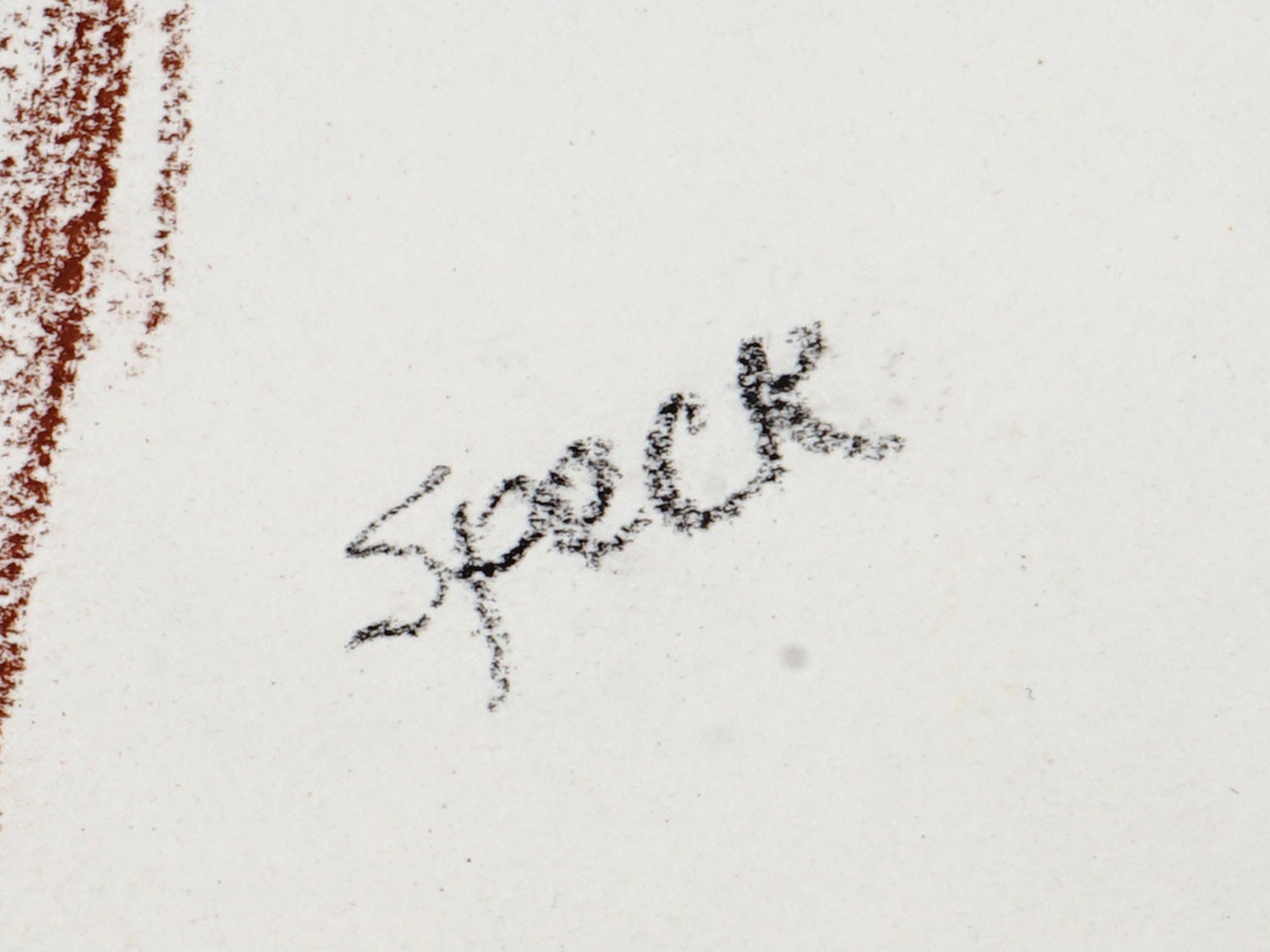 George Speck | Standing nude male figure hand behind his head (Circa ...