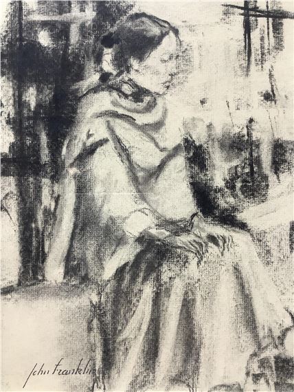 John Franklin | John Franklin Charcoal On Paper | MutualArt