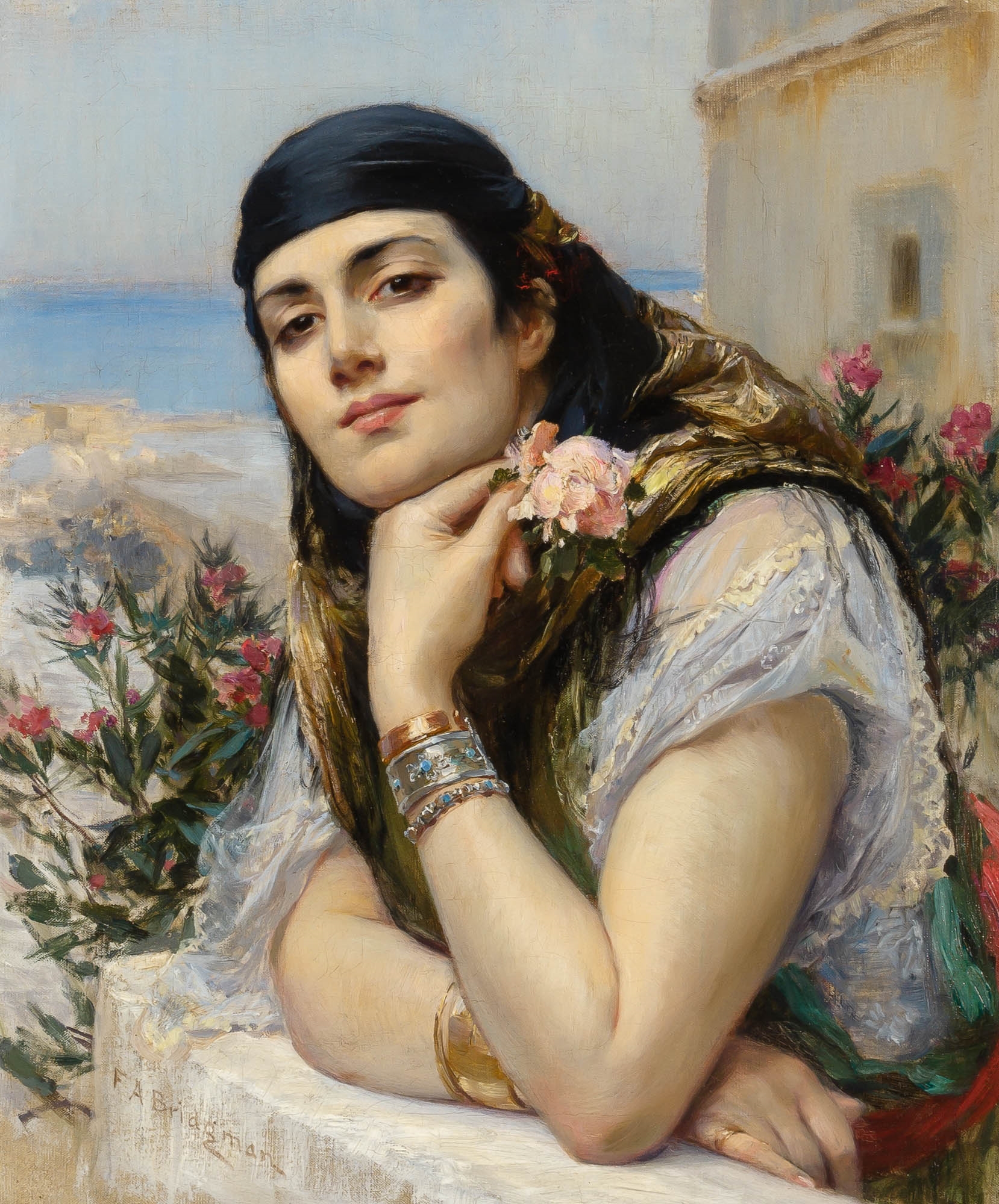 Frederick Arthur Bridgman | The Barber | MutualArt