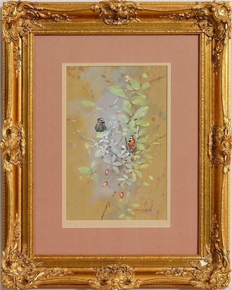 Gordon Beningfield | Peacock Butterflies | MutualArt