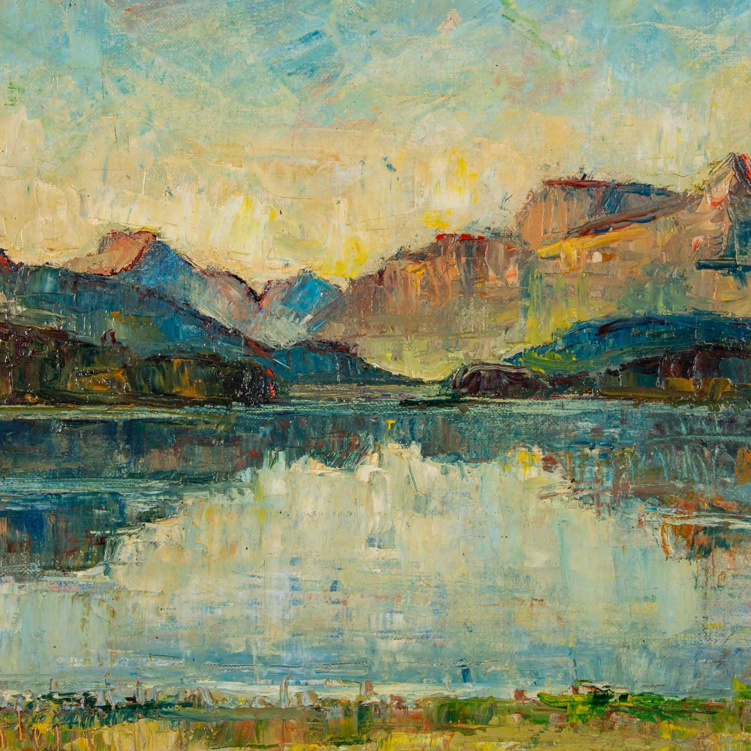 Etienne Tach | Lake in the Alps | MutualArt