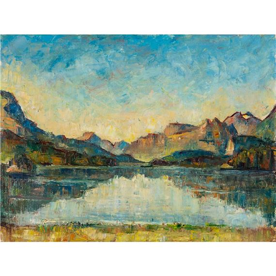 Etienne Tach | Lake in the Alps | MutualArt