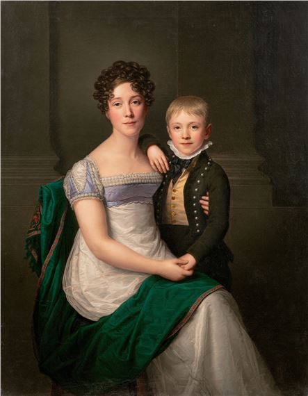 Friedrich Carl Gröger | ”Therese Alexandra von Tettenborn und ihr Sohn ...