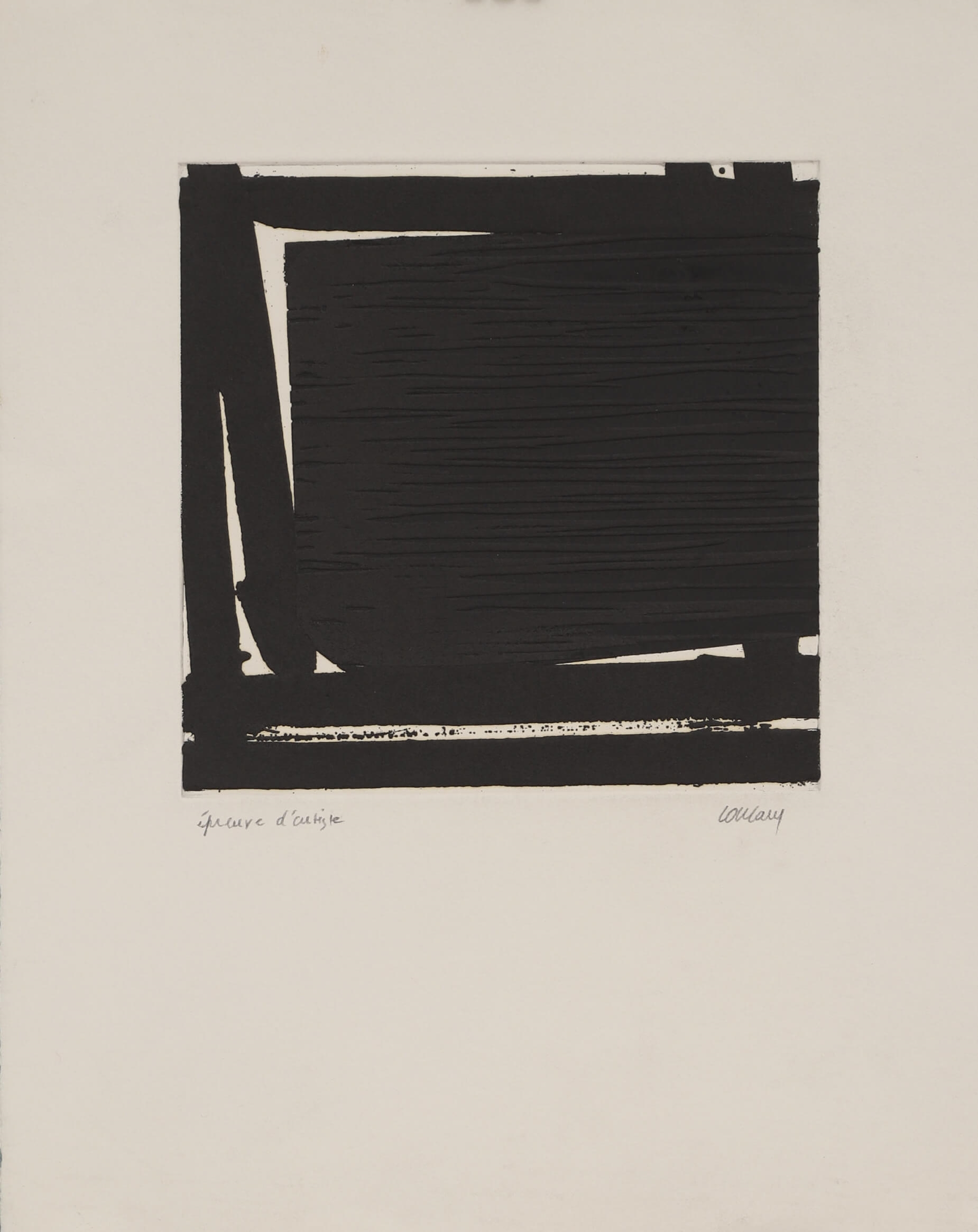 Pierre Soulages | Eau-forte XLI, 1998 (1998) | MutualArt