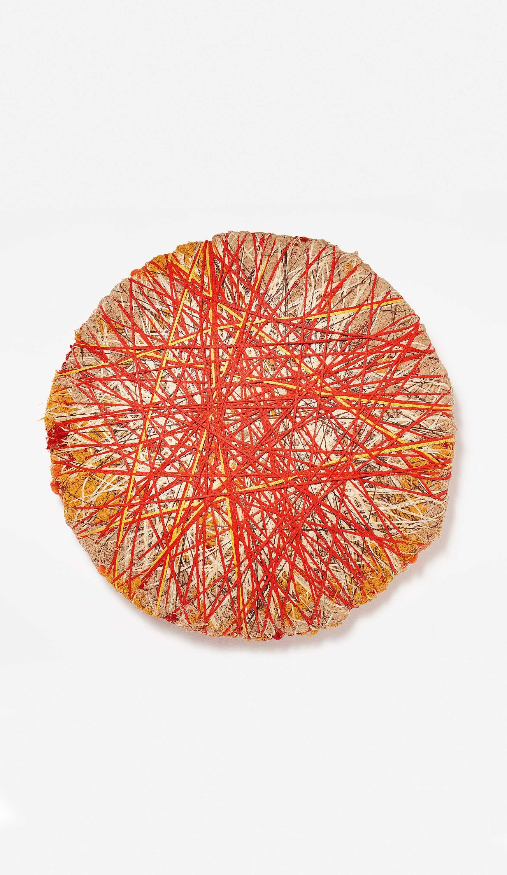 Sheila Hicks | Soft Stone Fiber Sculpture Orange. (2015) | MutualArt