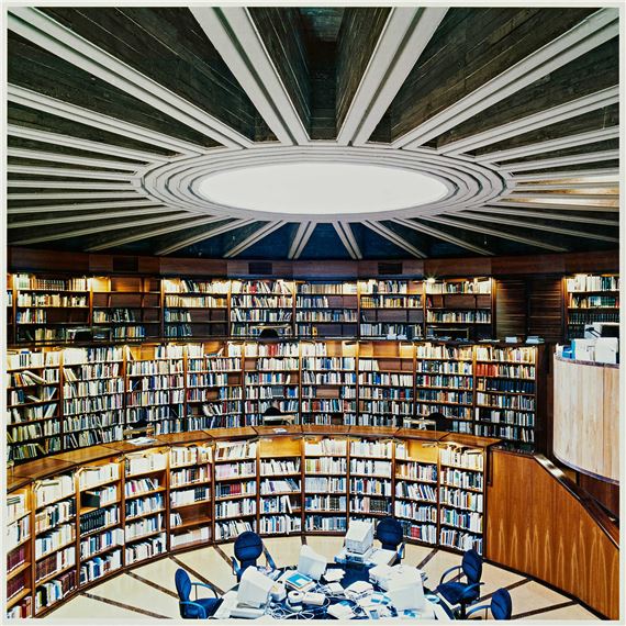Candida Höfer | Biblioteca de Madrid I. (2000) | MutualArt