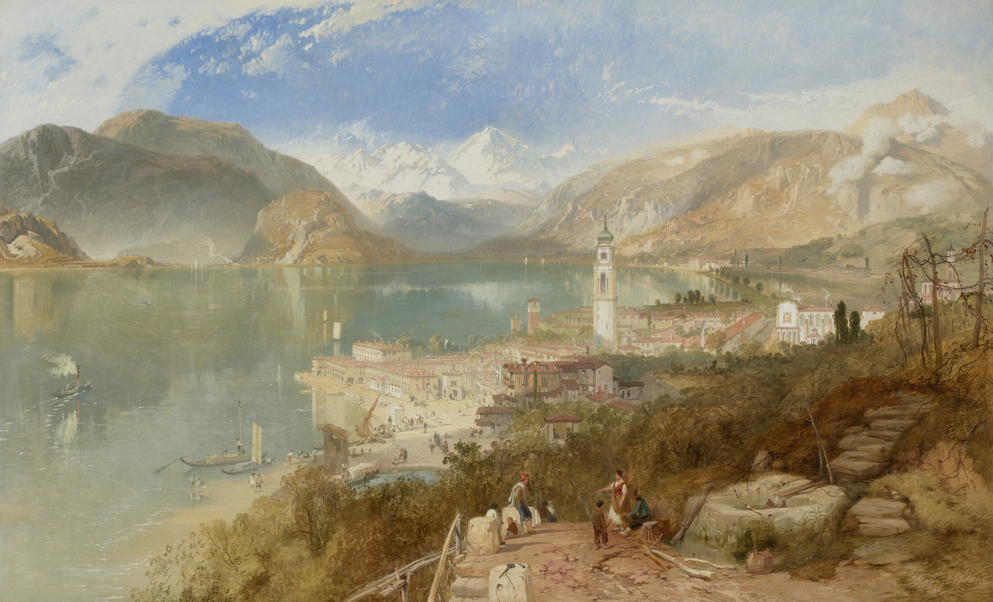 James Baker Pyne | Pallanza on Lake Maggiore | MutualArt
