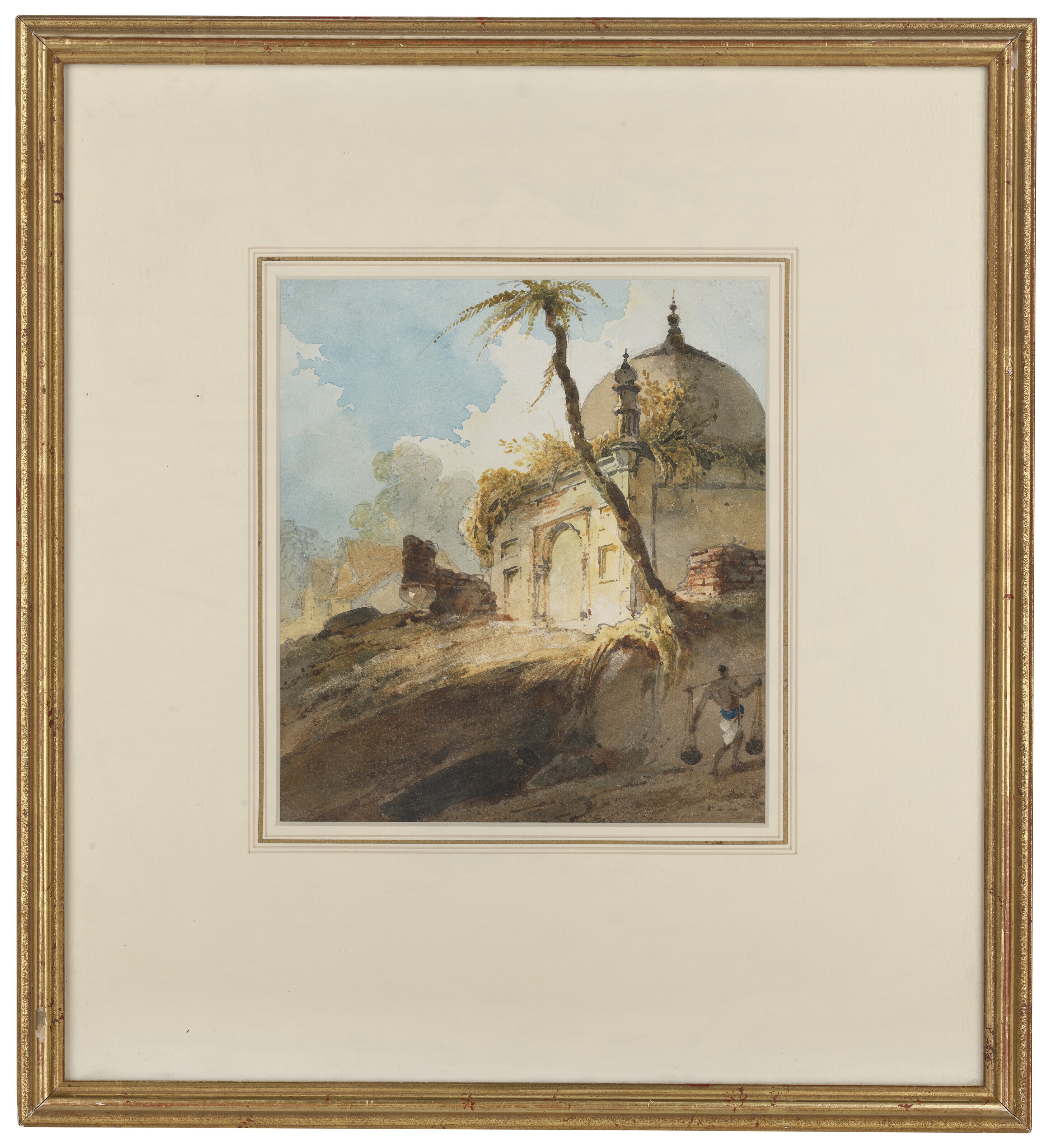 George Chinnery | Ruined mausoleum in North India | MutualArt