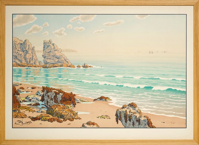 Henri Rivière | La plage (1899) | MutualArt