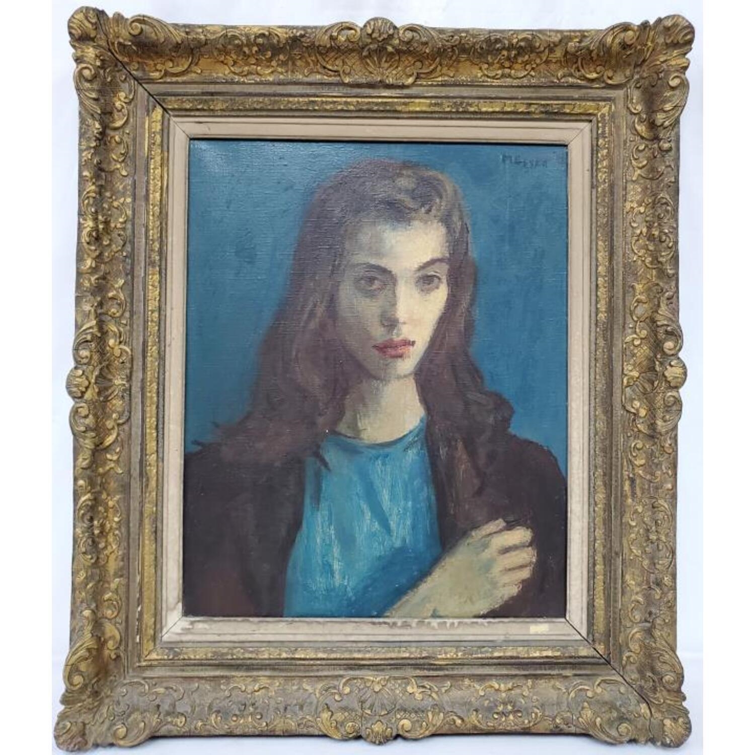 Moses Soyer | Portrait of a Seated Nude | MutualArt