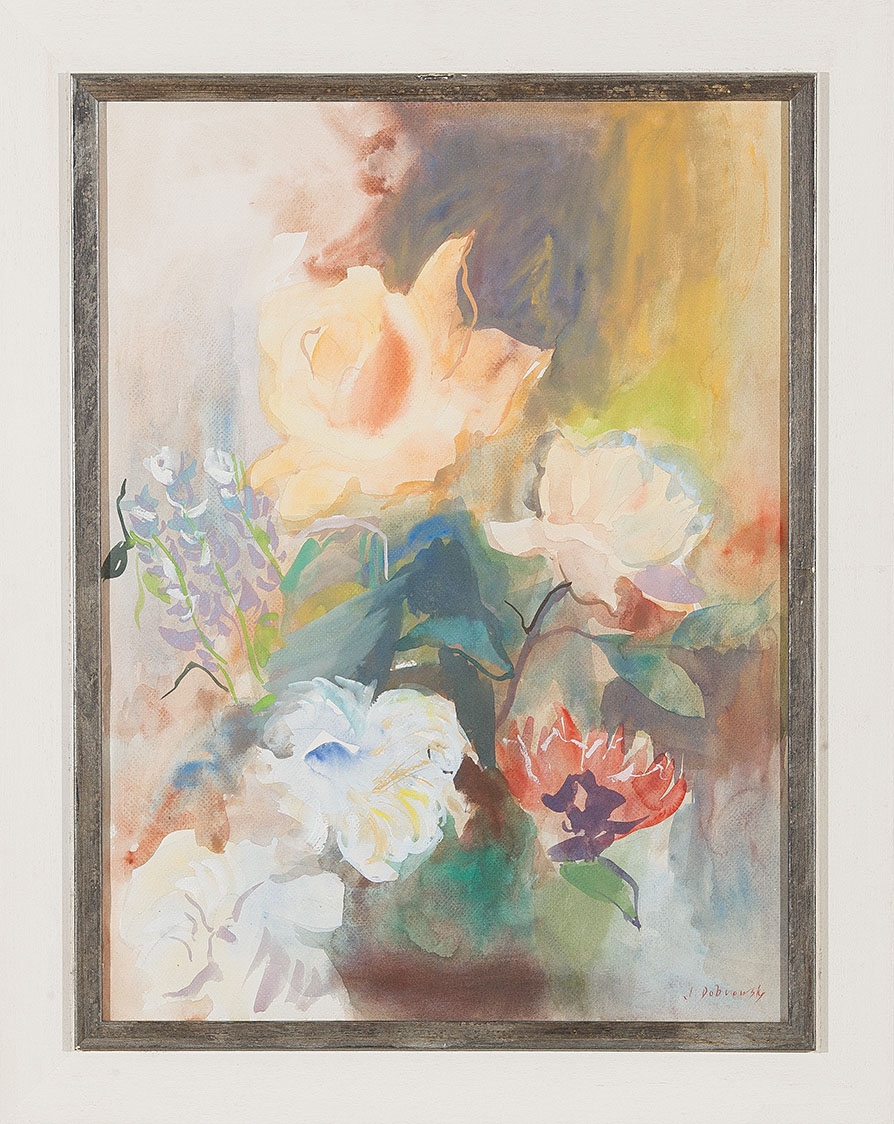 Josef Dobrowsky | Blumenstrauß Gouache/Papier (1906) | MutualArt