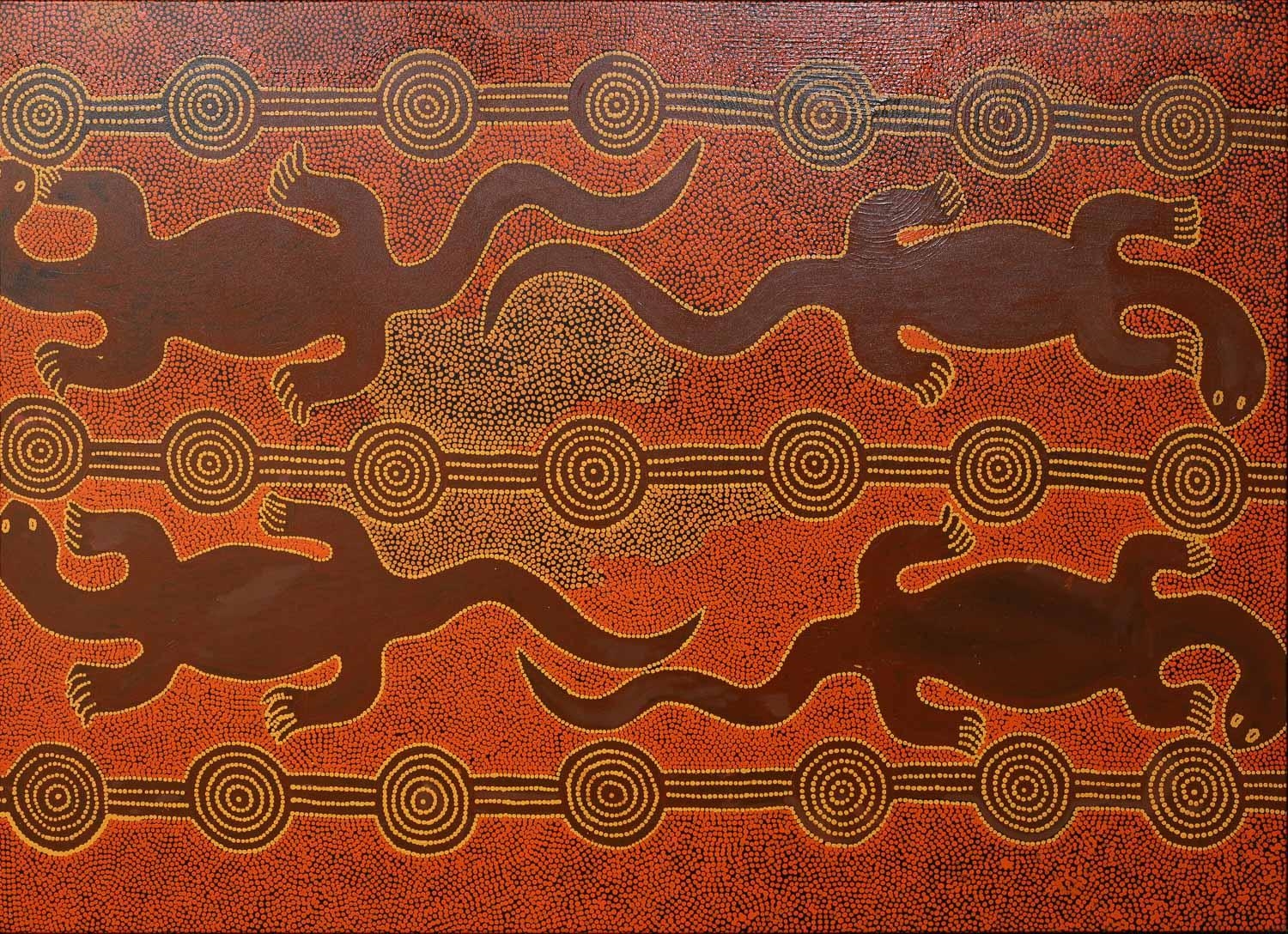 Nancy Ross Nungurrayi | Perentie Dreaming | MutualArt